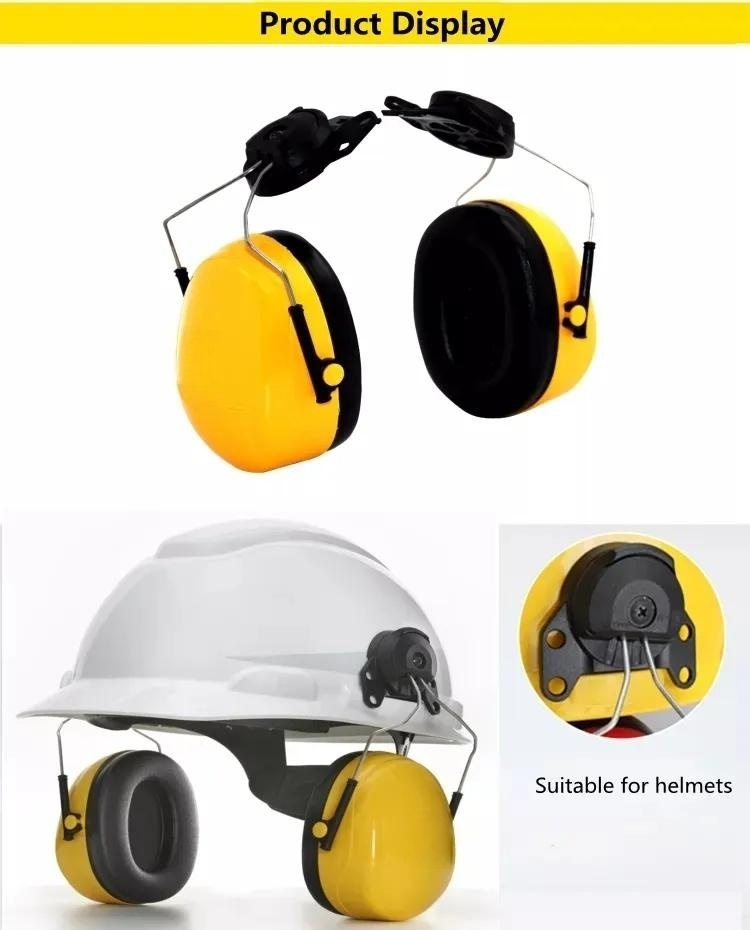 Hearing protection safety helmet mount earmuffs
