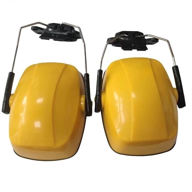 Hearing protection safety helmet mount earmuffs