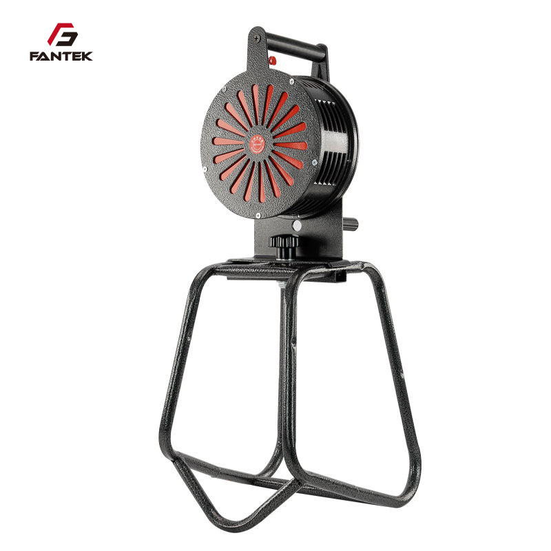 Large vertical manual hand crank alarm siren