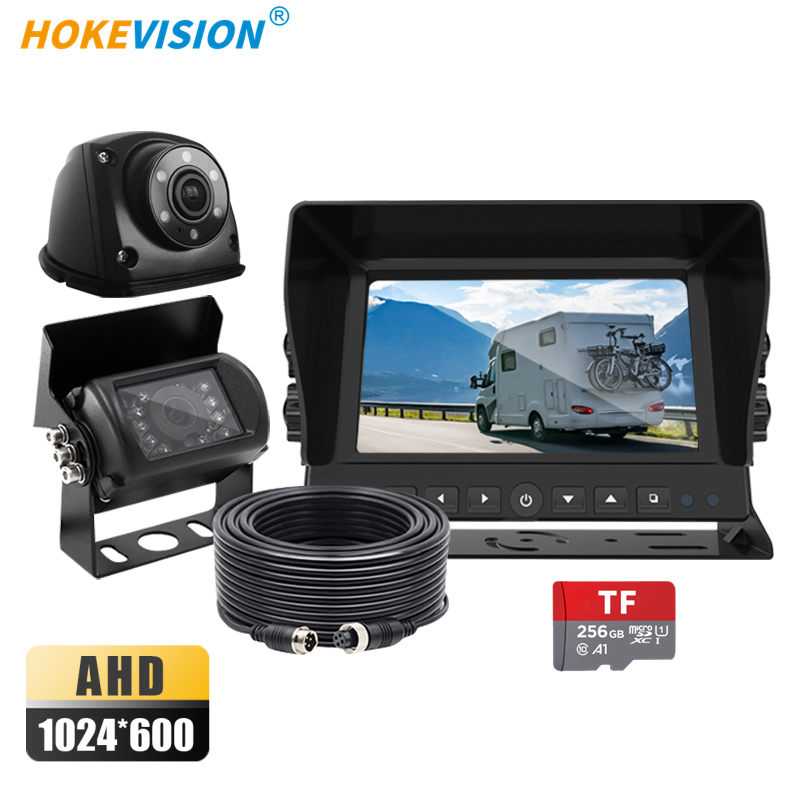 7 Inch / 9 Inch AHD Monitor+2 Ways Vehicle Cameras