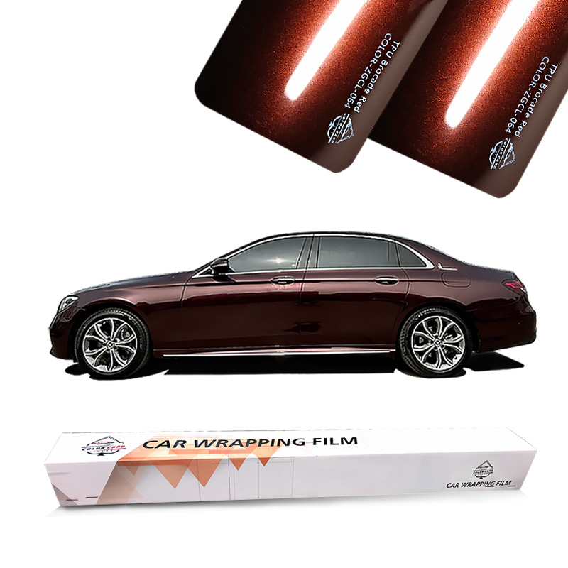 Color Card TPU Car Paint Protective Film Crimson T Color Self Healing ...