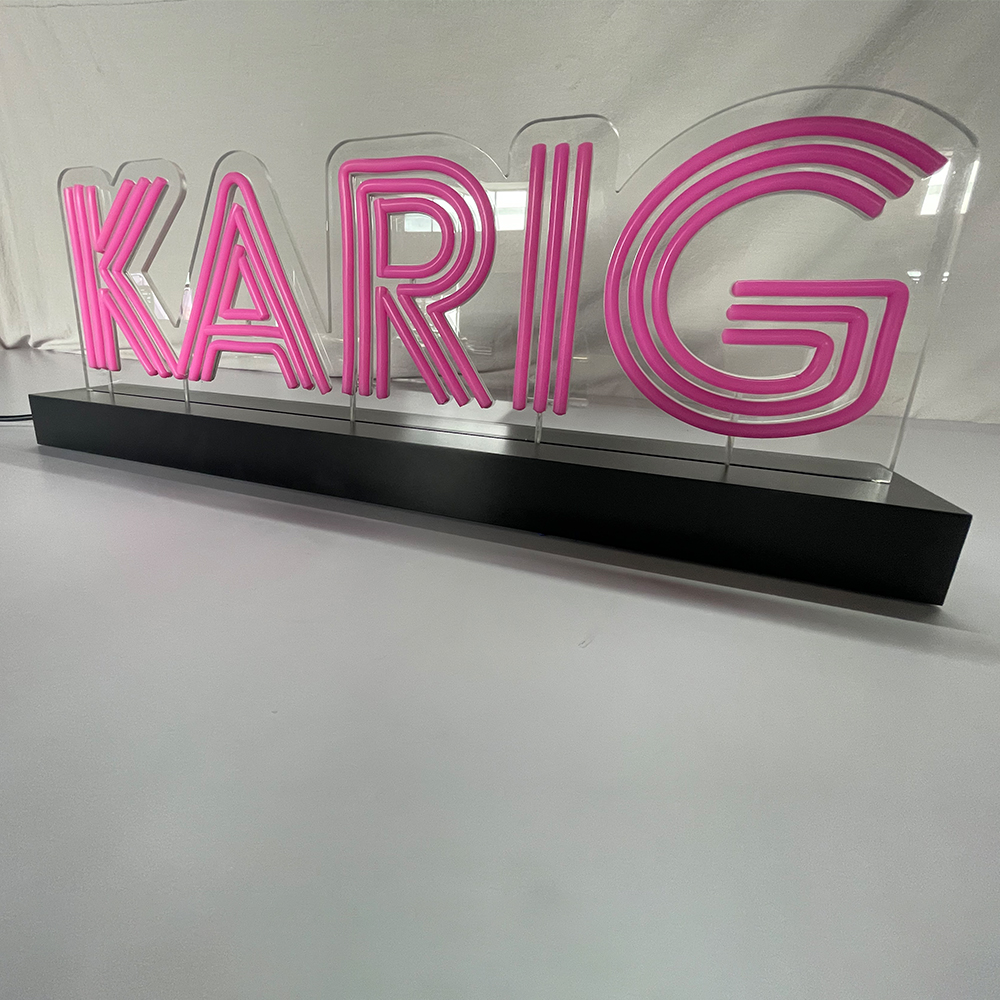 Custom Neon Desk Light Restaurant Led Table Light Stand Up Neon Sign On ...