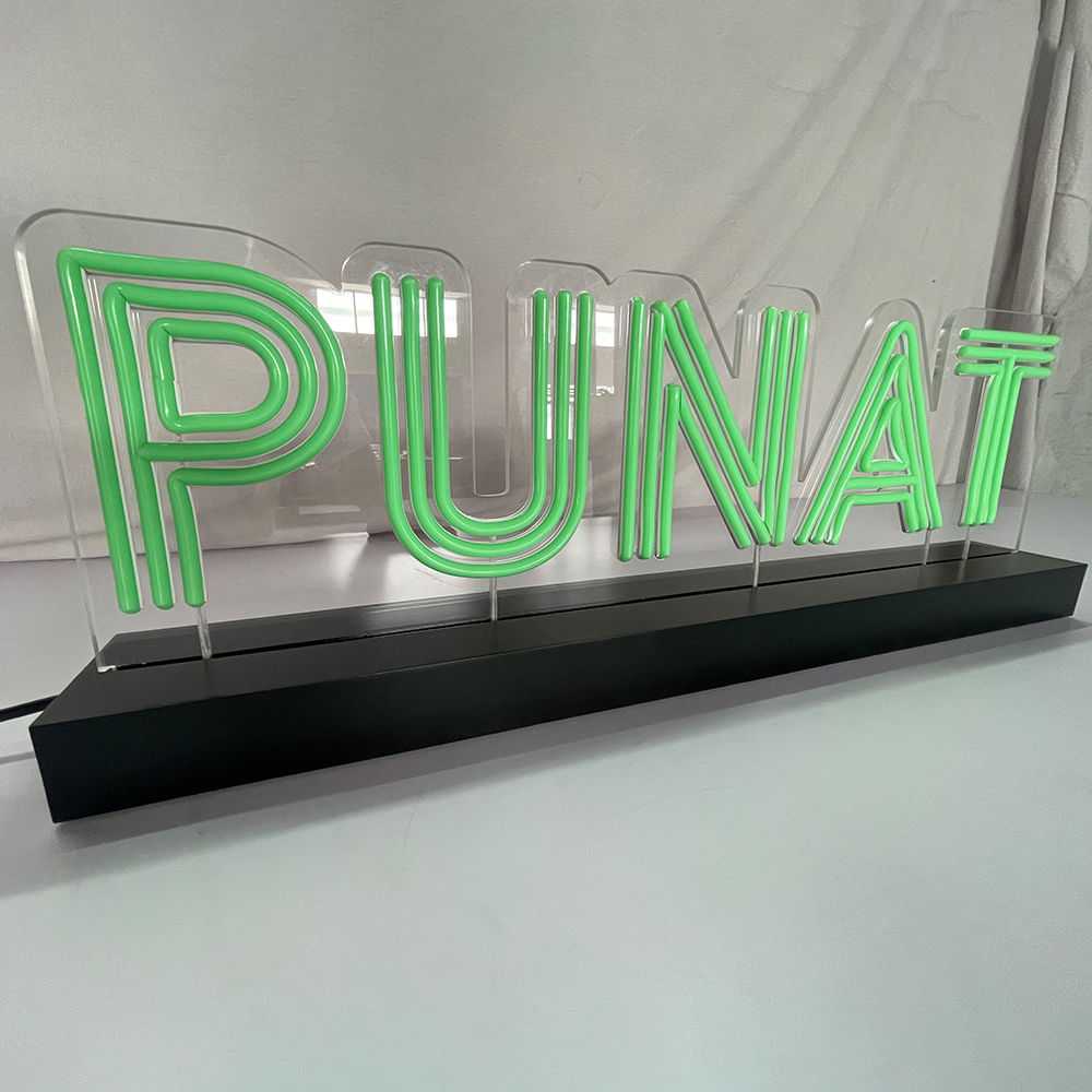 Custom Neon Desk Light Restaurant Led Table Light Stand Up Neon Sign On ...