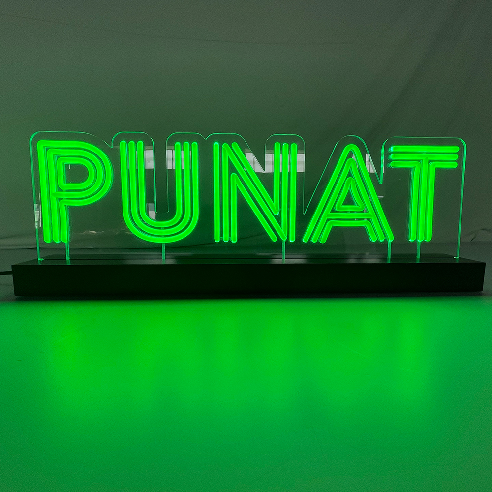 Custom Neon Desk Light Restaurant Led Table Light Stand Up Neon Sign On ...