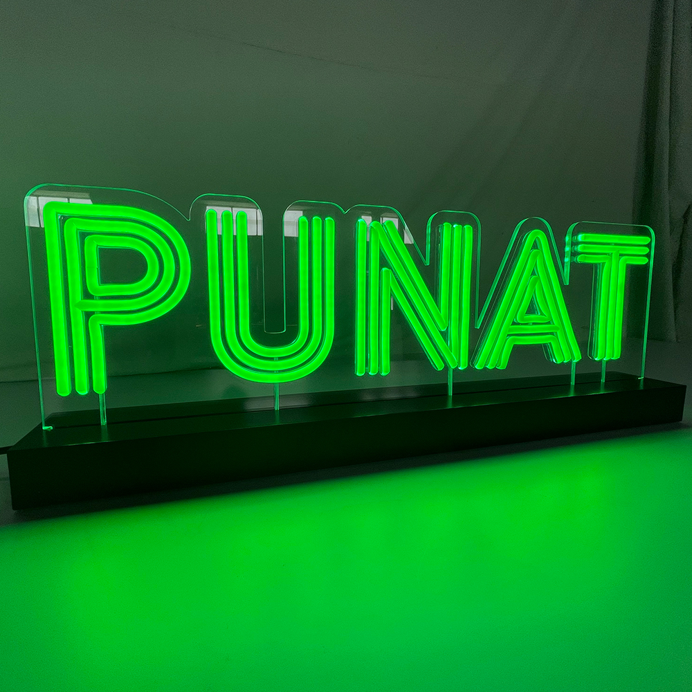 Custom Neon Desk Light Restaurant Led Table Light Stand Up Neon Sign On ...