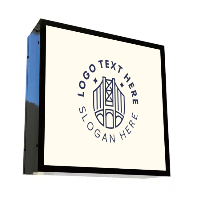 Hot Selling advertising led light acrylic box sign 3D printing facelift ...