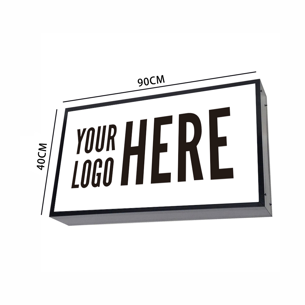 Single-Sided Light Box Wall Mounted Rectangular LED Light Box 30x90cm