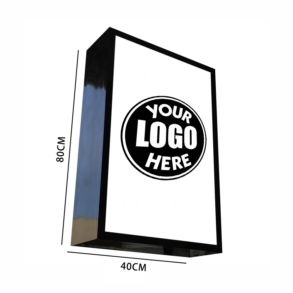 Single-Sided Light Box Wall Mounted Rectangular LED Light Box 30x80cm