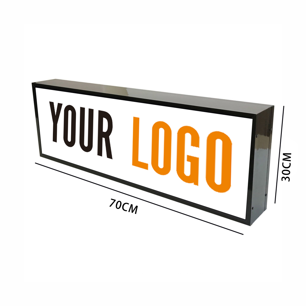 Single-Sided Light Box Wall Mounted Rectangular LED Light Box 30x70cm