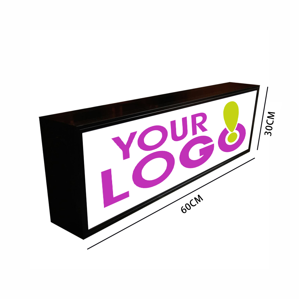 Single-Sided Light Box Wall Mounted Rectangular LED Light Box 30x60cm