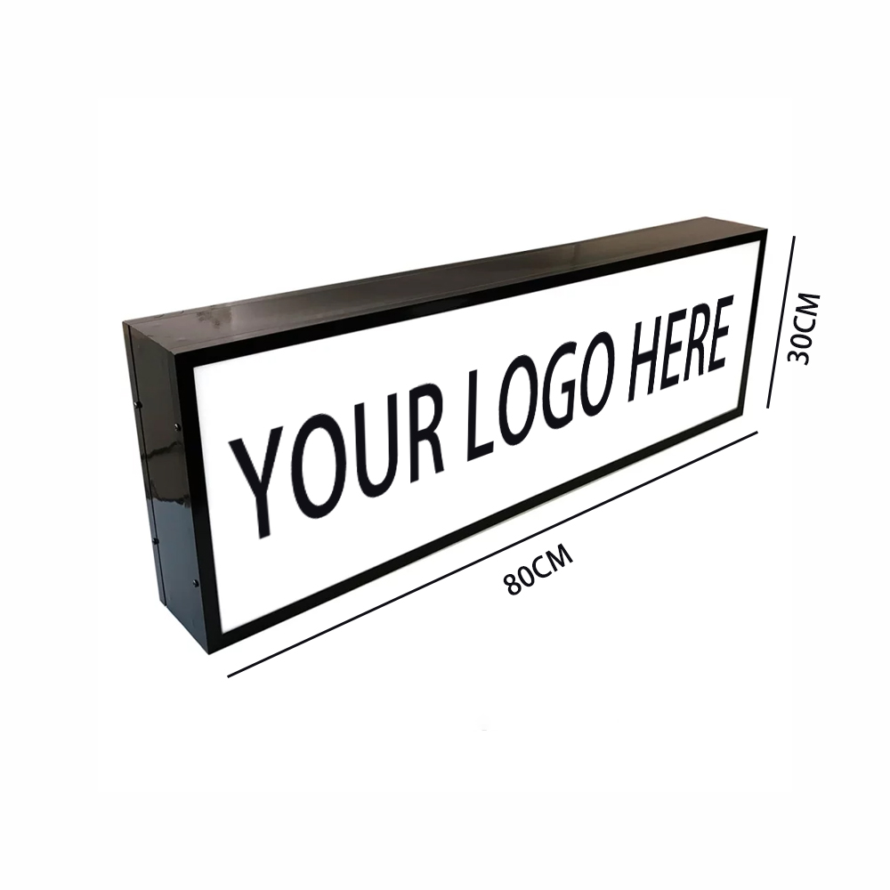 Double-Sided Light Box hanging Mounted Rectangular LED Light Box 30x80cm