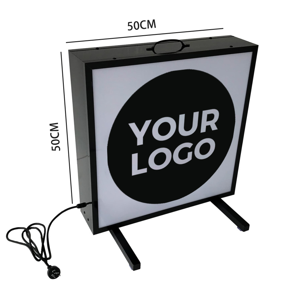 Floor Stand double-Sided Light Box Portable Freestanding Square LED ...