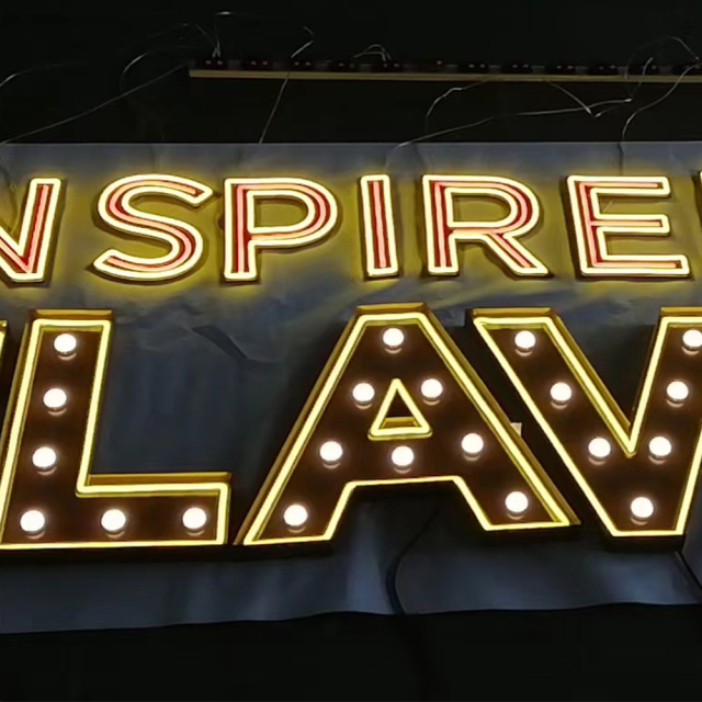 Stainless steel Marquee Letters vintage signs for shop front business ...