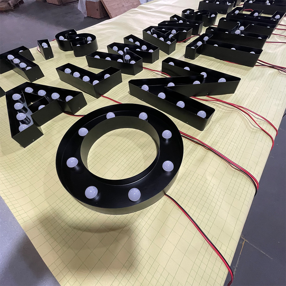 Party Marquee Letters customized vintage signage led bulb face ...