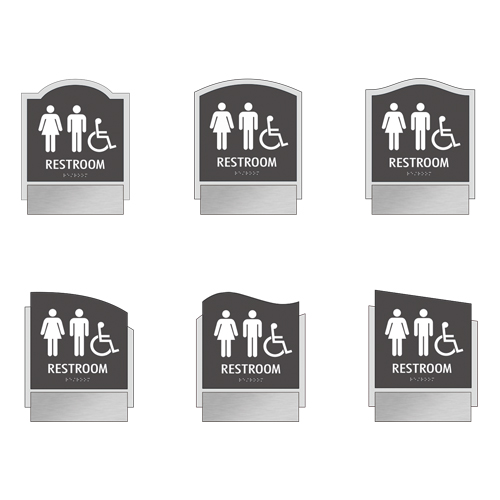 Custom Acrylic Office Signage Plate Apartment House Name Braille Number ...