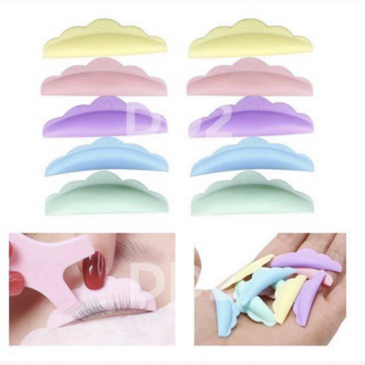 Pads para lash lifting / Paquete con 12 pzs