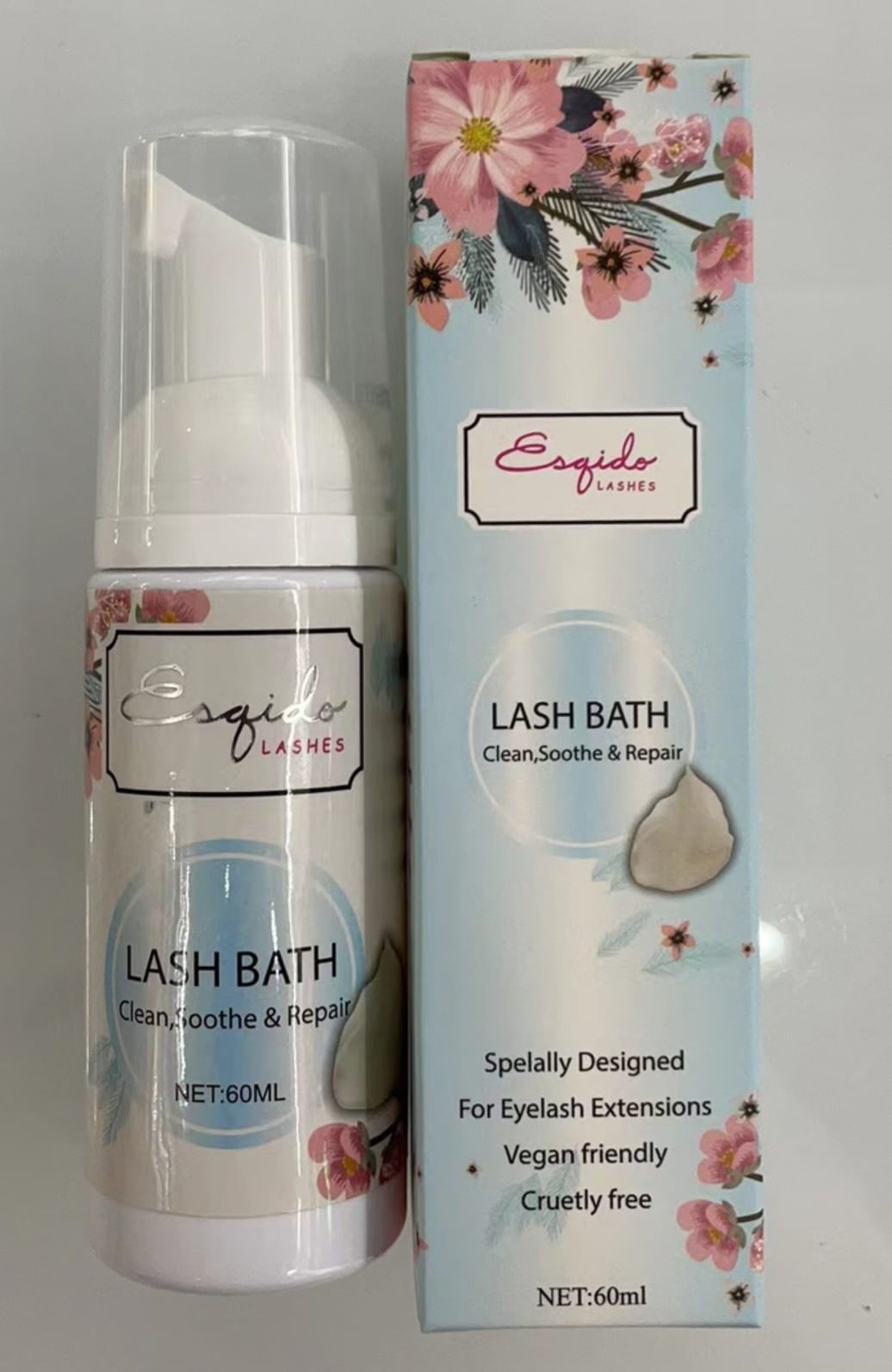 Lash Shampoo Espuma limpiadora para extensión de pestañas / Paquete x12 ...