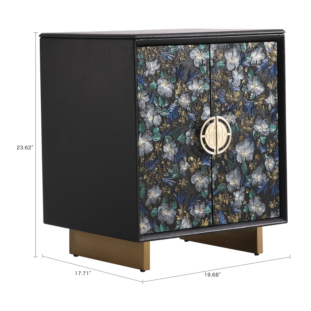 floral bedside table