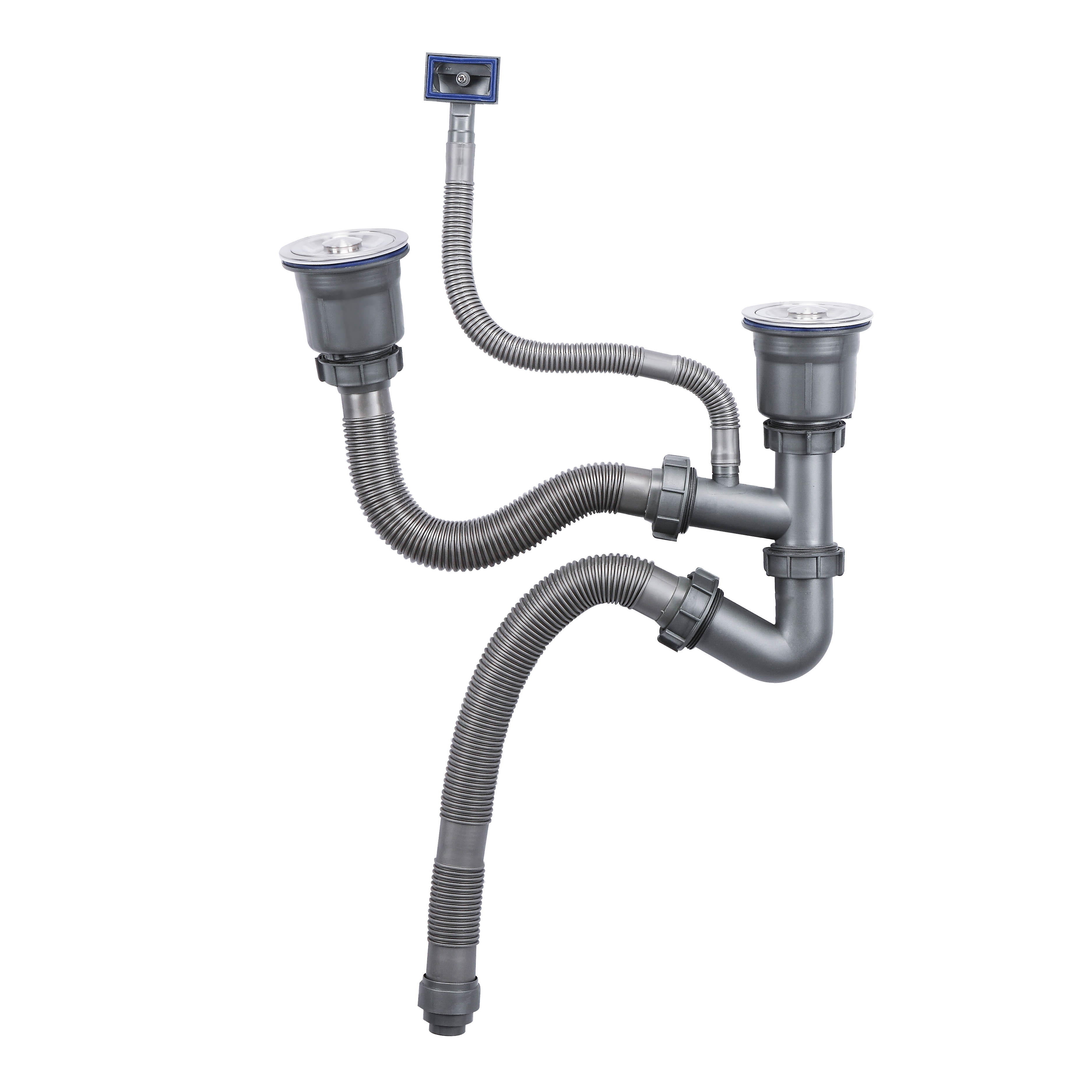 Siphon d'évier double ：Kaiser SIP02