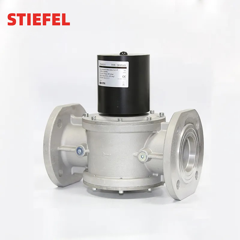 DEVFG Flanged series-Fast opening and fast closing gas solenoid valve ...