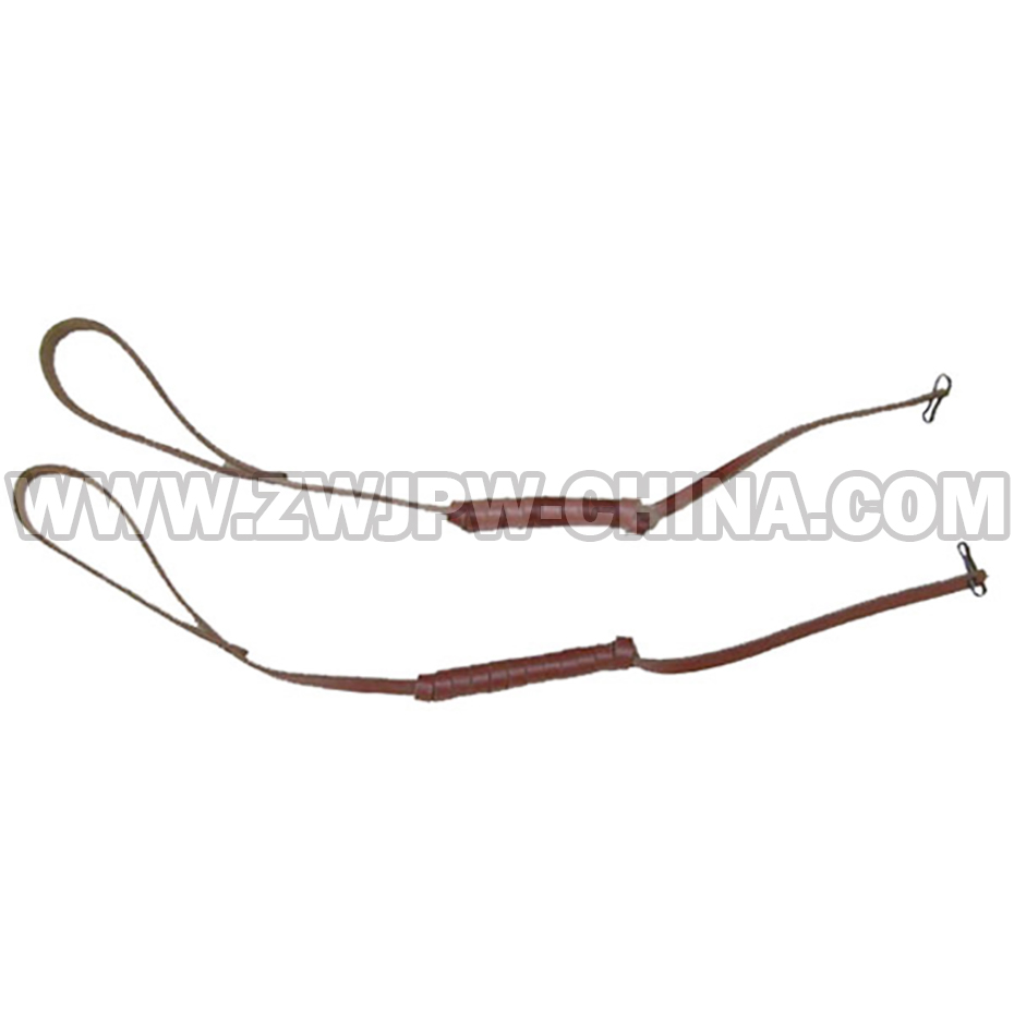 China WW2 Army Gun Strings Genuine Leather Straps,
