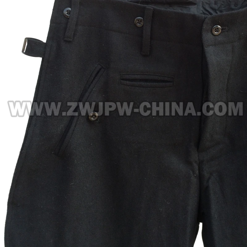 WW2 WWII GERMAN ELITE M32 WH SS BLACK WOOL JACKET AND TROUSERS UNIFORM