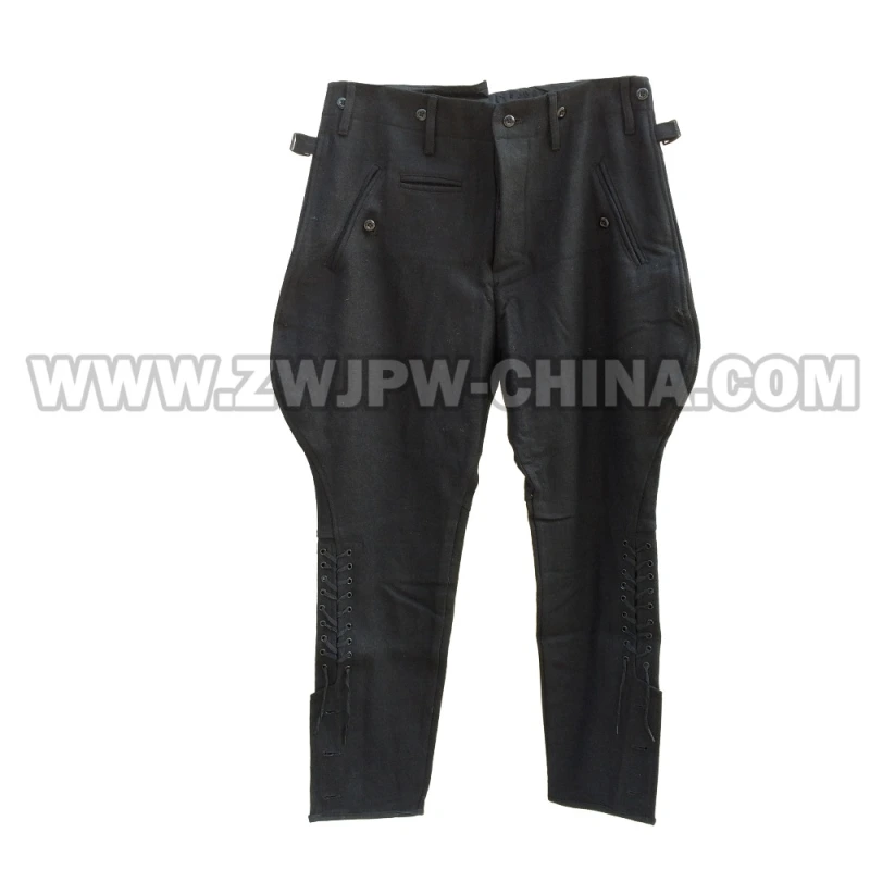 WW2 WWII GERMAN ELITE M32 WH SS BLACK WOOL JACKET AND TROUSERS UNIFORM