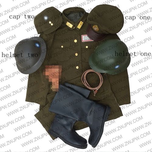 WW2 KMT CHINESE NATIONALIST PARTY OFFICER COMBAT UNIFORMARMY CAP BELT ...