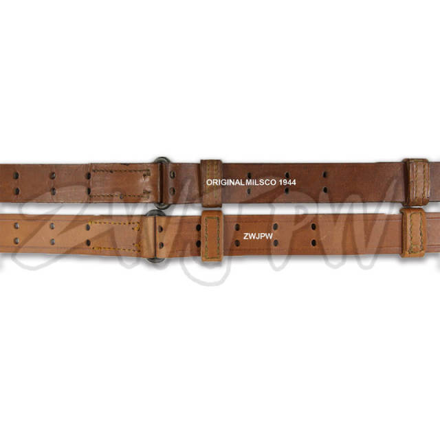 WWII US M1907/M1903/M-1 Garand leather belt American Military Gun Strap