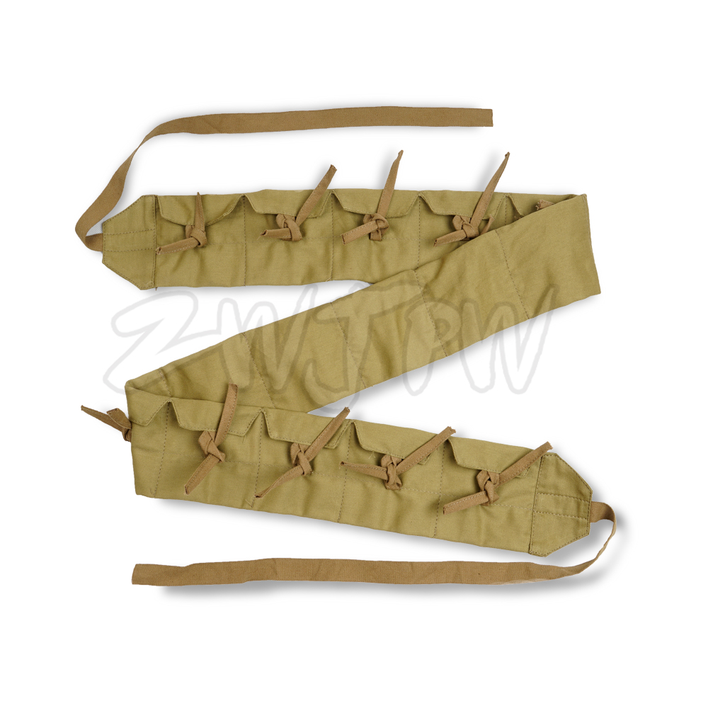 WW2 CHINA KMT GERMAN ARMED FORCES LINEN CANVAS LEATHER AMMO POUCH IELD ...