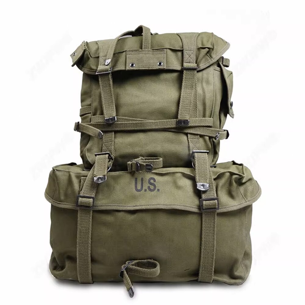 WW2 US ARMY M1945 PACK SET COMBINATION WITH BELT AND STRAPS Army M1945 ...