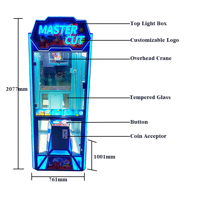 Coin Operated Arcade Skill Game Prize Machine Master Cut | Prize ...