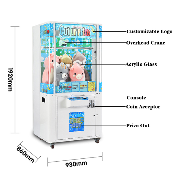 Street Arcade Skill Game Cut Ur Prize Machine | Prize Machine ...