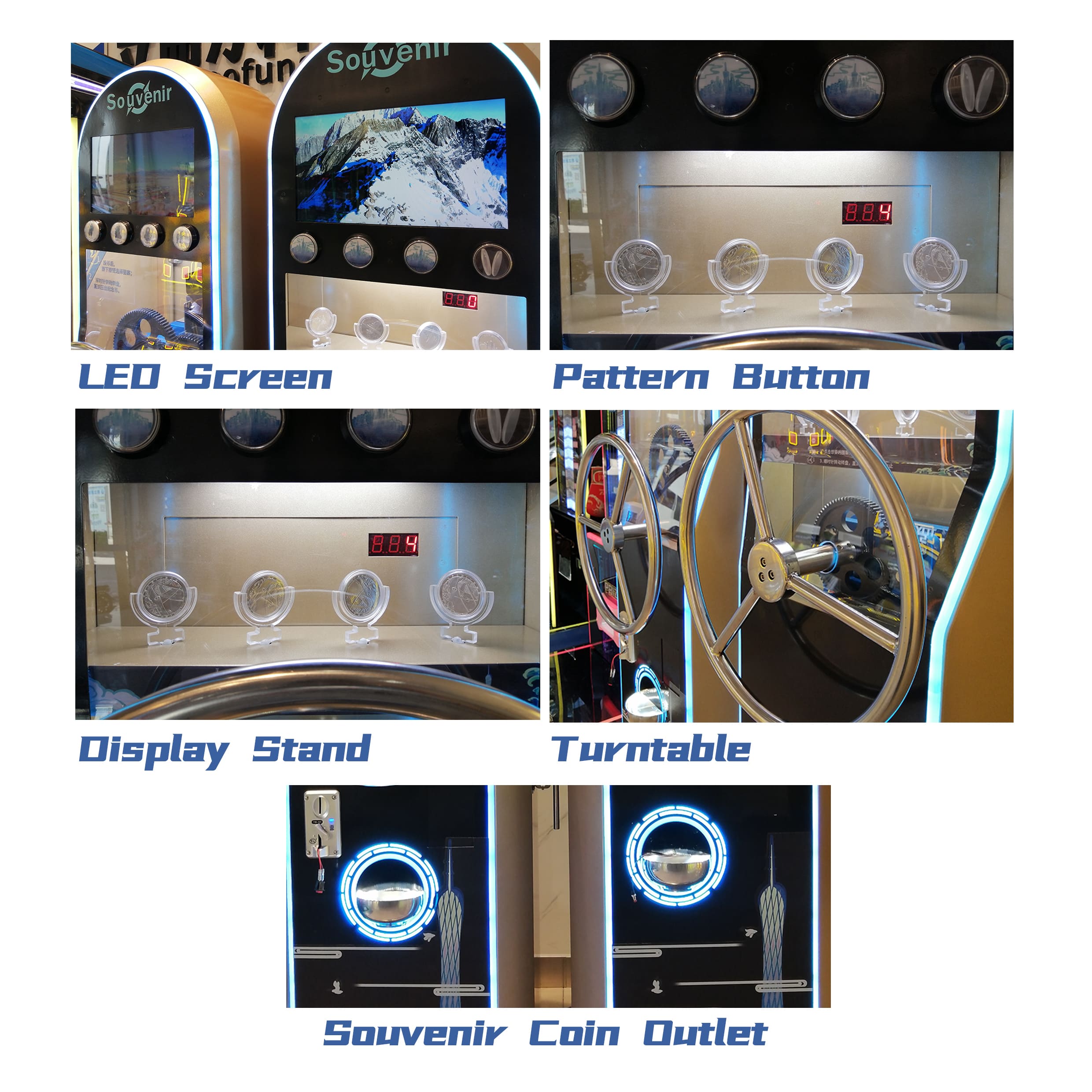 Coin Operated Games Souvenir Coin Vending Machine | Arcade Machine ...