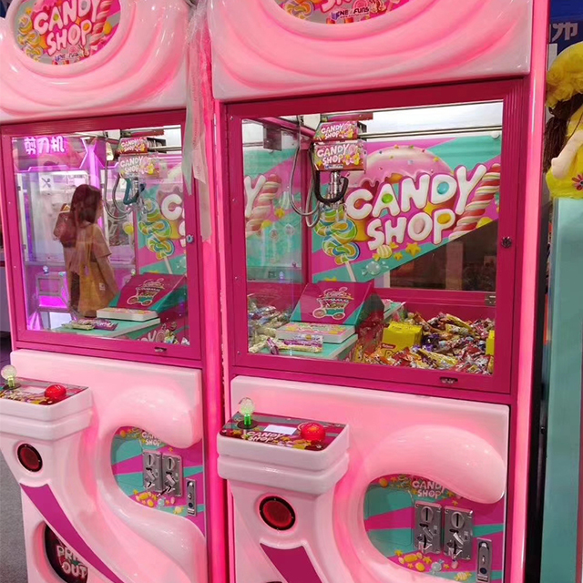 Arcade Candy Claw Crane Machine "Candy Shop" with Push Plate | Claw ...