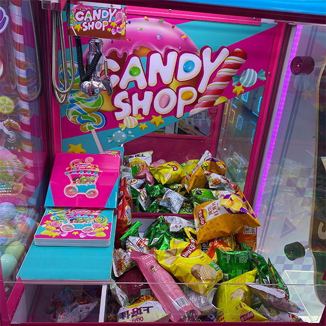 Arcade Candy Claw Crane Machine "Candy Shop" with Push Plate | Claw ...