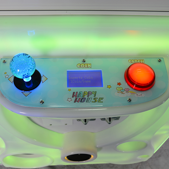 Coin Operated Game Middle Toy Plush Double Claw Crane Machine "Happy ...