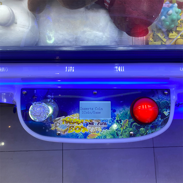 Coin Operated Game Middle Toy Plush Double Claw Crane Machine "Treasure ...