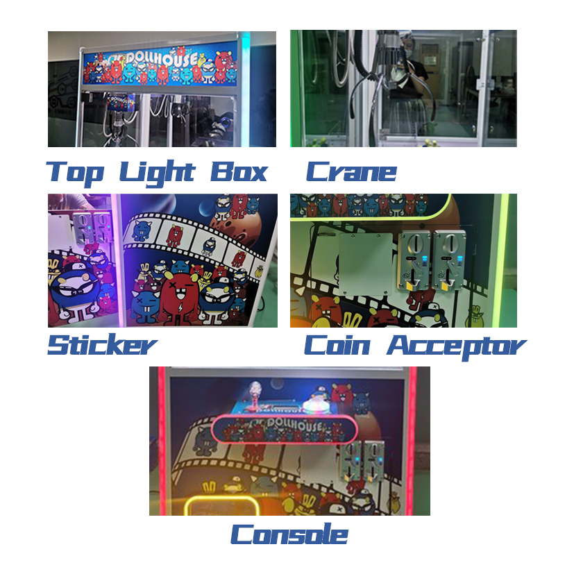 Arcade Wooden Claw Crane Machine "Doll House" | Claw Machine Factory ...