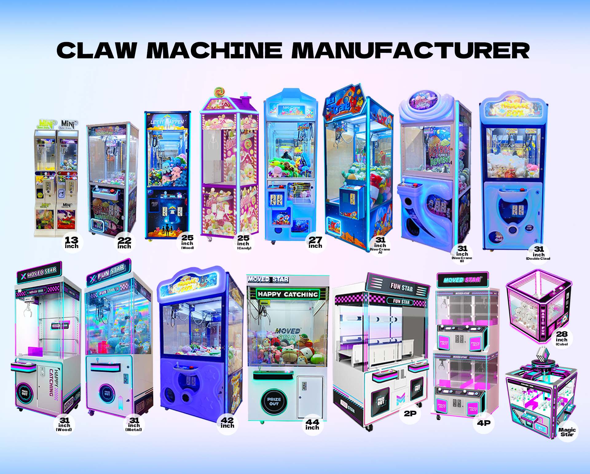 Coin Operated Game Toy Plush Claw Crane Machine | Claw Machine ...