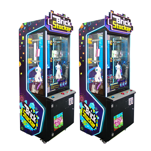 Arcade Game Coin Operated Brick Stacker Prize Machine | Prize Machine ...