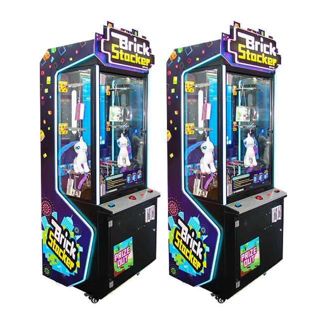 Arcade Game Coin Operated Brick Stacker Prize Machine | Prize Machine ...