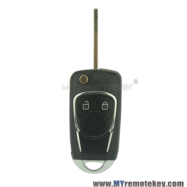 Refit Flip Remote Car Key Case Shell For Buick 2 Button