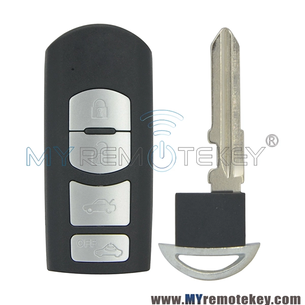 Smart key shell for Mazda 4 button