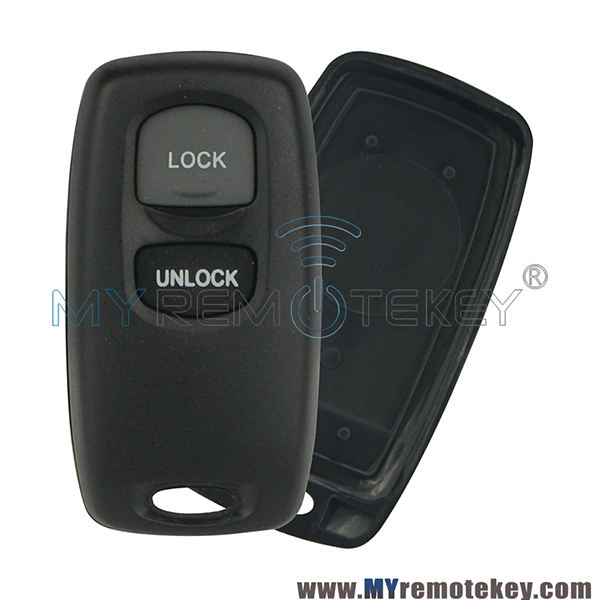 Remote fob shell for Mazda 2 button