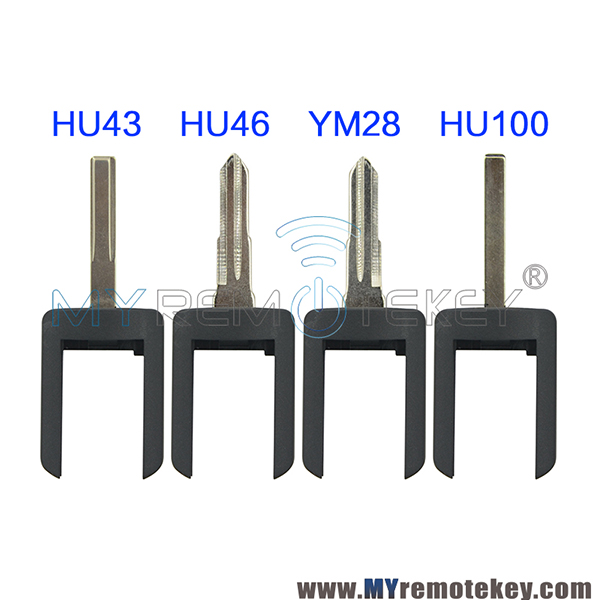 Remote key blade HU43/HU46/YM28/HU100 for Opel
