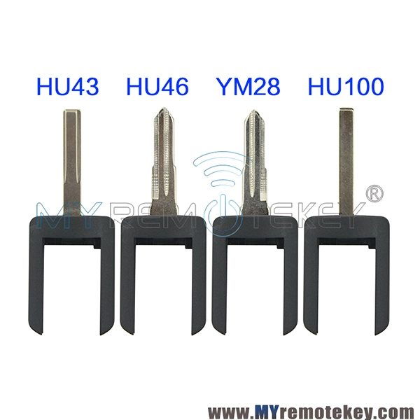 Remote key blade HU43/HU46/YM28/HU100 for Opel