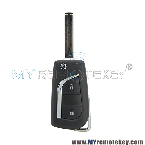 Flip remote key 2 button 314.4Mhz ASK TOY48 blade with G / H chip for ...