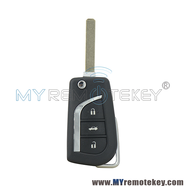 Flip remote key shell case 3 button VA2 for Toyota,Toyota