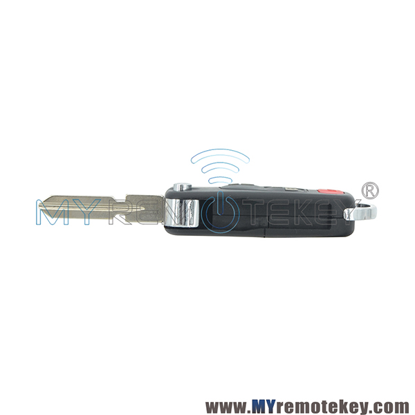 Flip key shell 2 button with panic HU39 HU64 for Mercedes Benz,KEYDIY